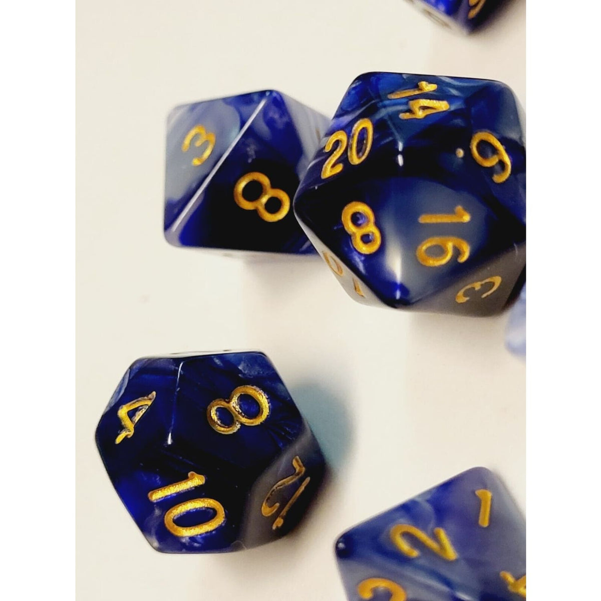 Dice Set - Frozen Midnight – SoNERDWear