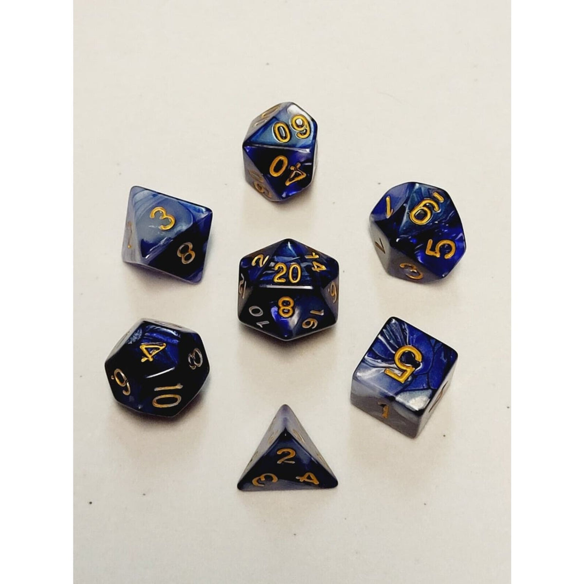 Dice Set - Frozen Midnight – SoNERDWear