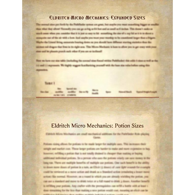 Micro Mechanics Bundle [PF1e] – SoNERDWear